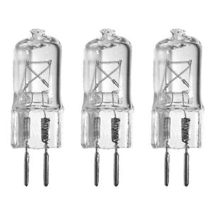 anyray (3)-bulbs 25 watt g6.35 120v 25w gx6.35 110 volt 25watt bi pin t4 halogen light bulb a1601y