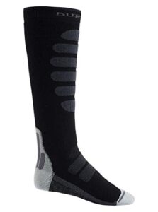 burton men's performance + midweight compression socks, true black, s