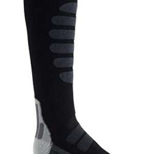 Burton Men's Performance + Midweight Compression Socks, True Black, S