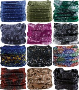 vancrown headband head wrap headwear sport sweatband 280 patterns 12 in 1 magic scarf 12pcs 9pcs & 6pcs (12pcs.arabesque.1)