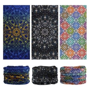 VANCROWN Headband Head Wrap Headwear Sport Sweatband 280 Patterns 12 in 1 Magic Scarf 12PCS 9PCS & 6PCS (12PCS.Arabesque.1)