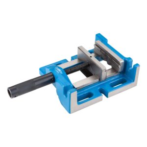 groz 35125 4" 3-way uni-grip drill press vise, blue