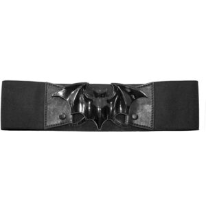 women's kreepsville bat elastic waist belt black l/xl