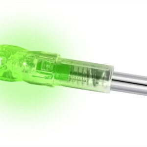 New Lighted Nocks for Arrows with .244 Inside Diameter Led Nocks with Switch Button for Archery Hunting(Green Pack of 6)