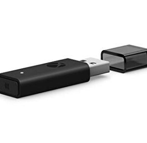 Microsoft Xbox Wireless Adapter for Windows 10 - Play Games Using Xbox Wireless Controller - Wireless Stereo Sound Support - Connects up to 8 Controllers at Once