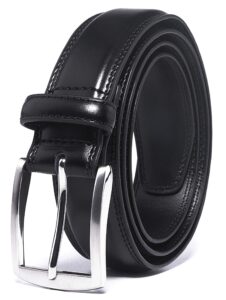 fabio valenti mens black leather belt (38, black)