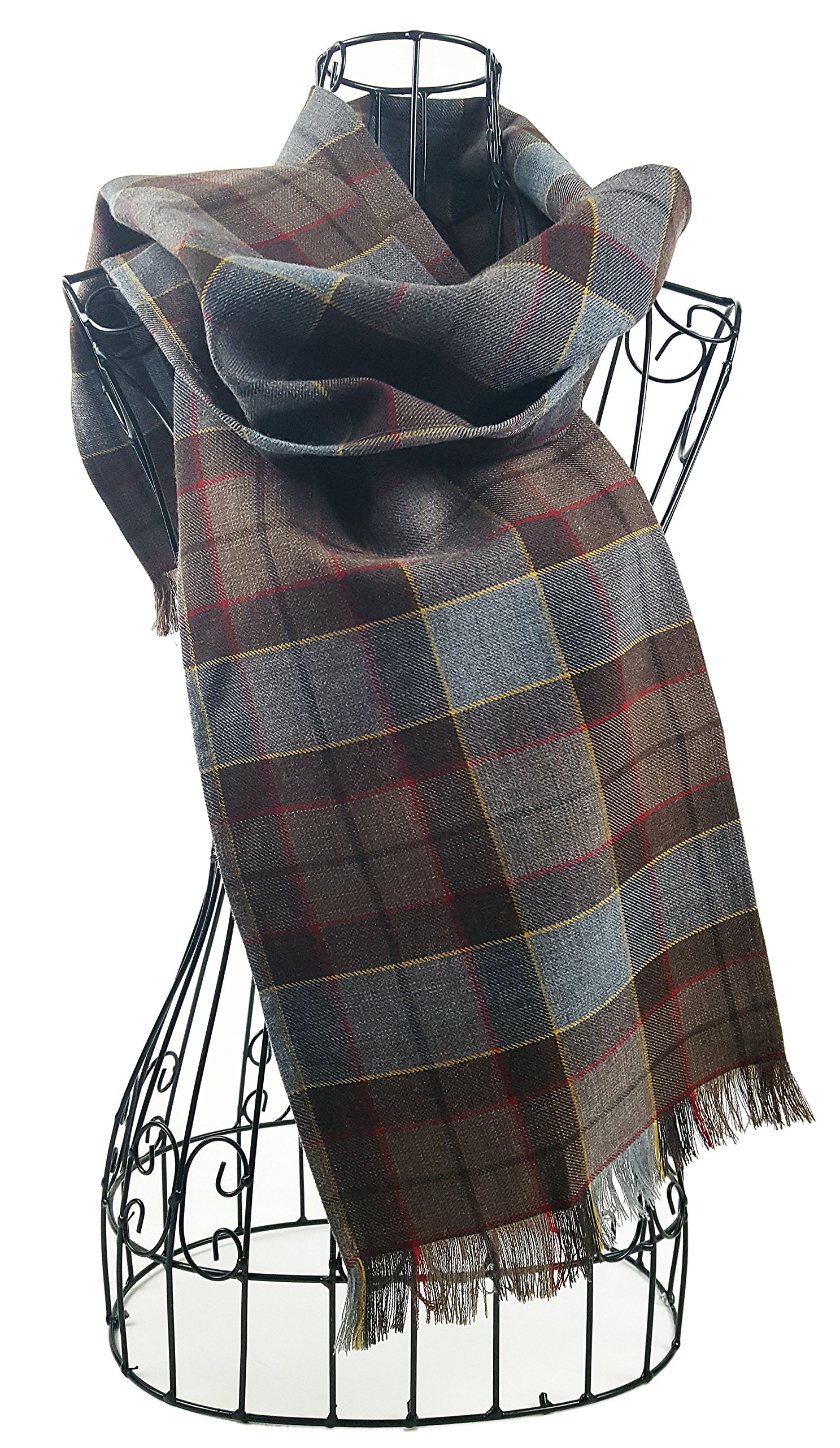 OUTLANDER JAMIE FRASER TARTAN PREMIUM WOOL SCARF - Woven in Scotland - Made in the U.S.A. - 9" x 58"