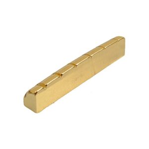 SAPHUE 6-String Acoustic Guitar Brass Nut and Saddle Gold Plated