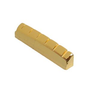 SAPHUE 6-String Acoustic Guitar Brass Nut and Saddle Gold Plated