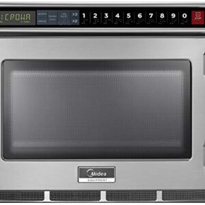 Midea Equipment 2117G1A Commercial Microwave, 2100 Watts, Stainless Steel