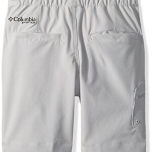 Columbia Youth Boys' PFG Terminal Tackle Short, Sun Protection, Quick Drying, Cool Grey, Large