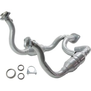 evan fischer catalytic converter 46-state legal compatible with 2008-2010 ford f 250 super duty and 2008-2010 f 350 super duty front