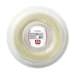 wilson nxt power 16 tennis string - 200m reel, white