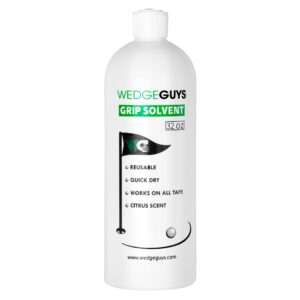 wedge guys professional golf grip tape solvent for regripping golf clubs | golf grip solvent solution for easy regripping and golf club repair