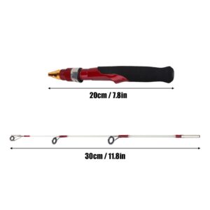 VGEBY Ice Fishing Rod, 20'' Mini Portable Spinning Rods for Sea Boat Fishing Fish Rod and Its Accessories and Supplies