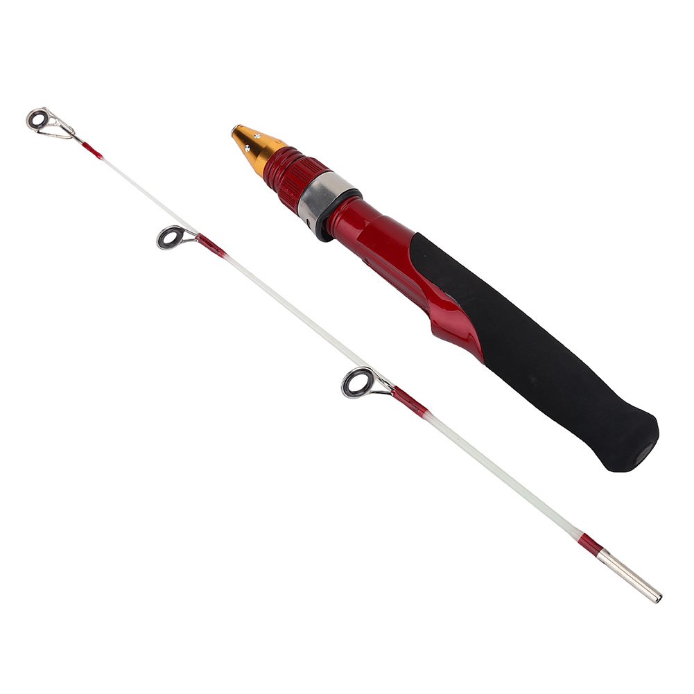 VGEBY Ice Fishing Rod, 20'' Mini Portable Spinning Rods for Sea Boat Fishing Fish Rod and Its Accessories and Supplies