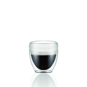 Bodum Pavina Outdoor Double-Wall Plastic Tumbler, BPA-Free, 8oz, Clear