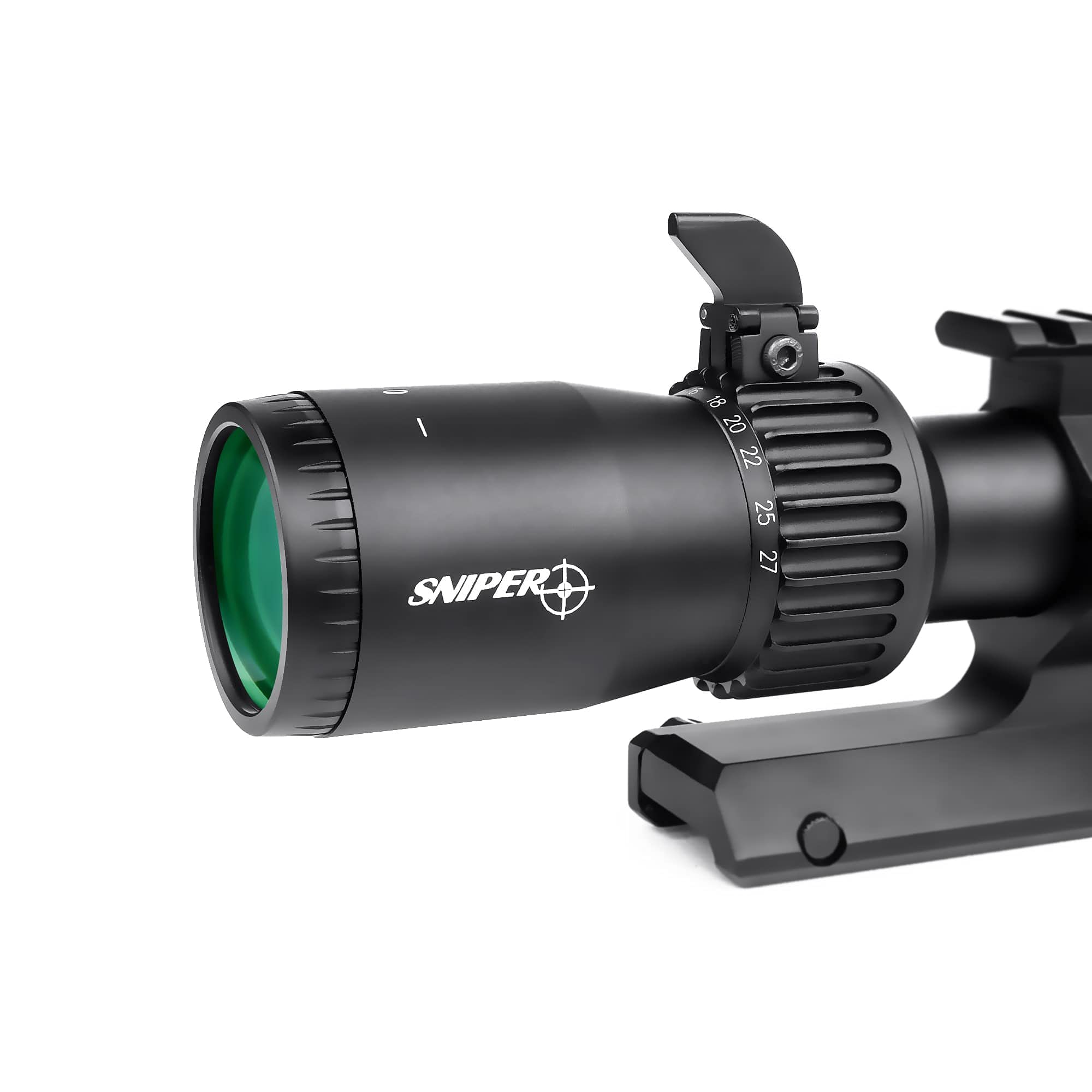 Sniper ZT 5-27x50 FFP First Focal Plane Scope Side Parallax Adjustment Glass Etched Reticle Red Green Illuminated with Scope Mount