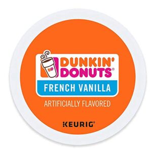 dunkin' donuts french vanilla coffee k-cups (48 count)