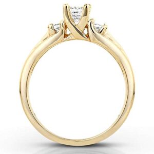 Kobelli Diamond Wedding Set 1/2 carat (ctw) in 14K White or Yellow Gold, Size 10, White Gold