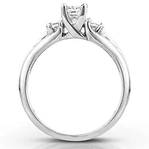 Kobelli Diamond Wedding Set 1/2 carat (ctw) in 14K White or Yellow Gold, Size 10, White Gold