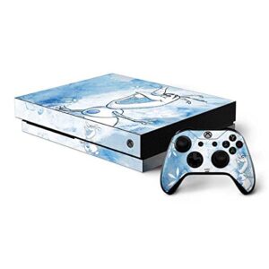 skinit decal gaming skin compatible with xbox one x console and controller bundle - officially licensed disney frozen olaf design