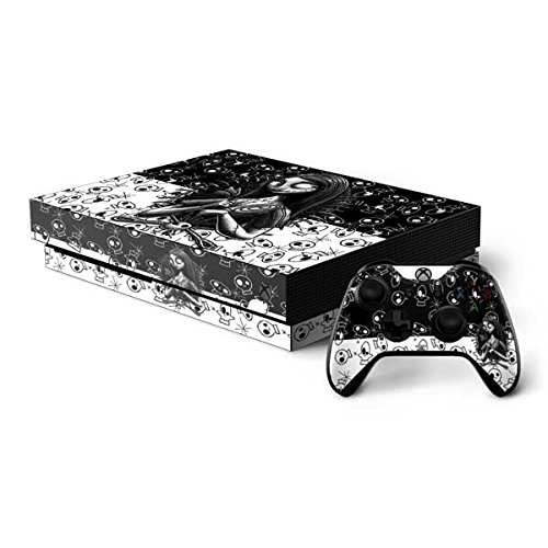 Skinit Decal Gaming Skin compatible with Xbox One X Console and Controller Bundle - Officially Licensed Disney Nightmare Before Christmas Sally Design