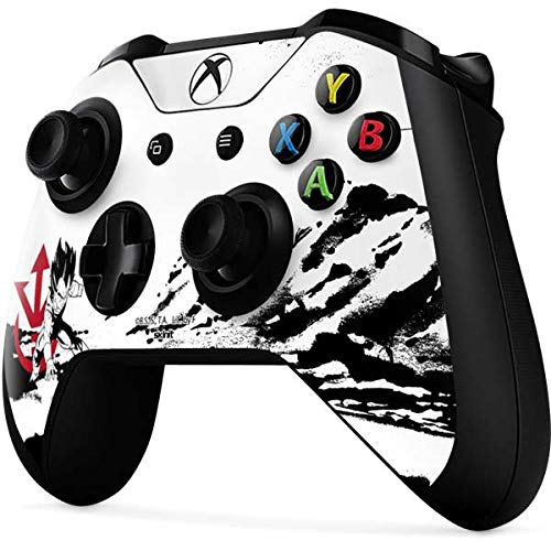 Skinit Decal Gaming Skin compatible with Xbox One X Controller - Officially Licensed Dragon Ball Z Vegeta Wasteland Design