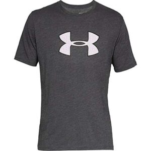 under armour men's ua big logo short sleeve t-shirt xl gray