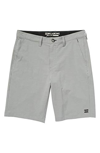 Billabong Boys' Big Classic Hybrid Walkshort, Grey, 26