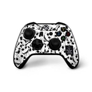 skinit decal gaming skin compatible with xbox one x controller - officially licensed disney jack skellington pattern design