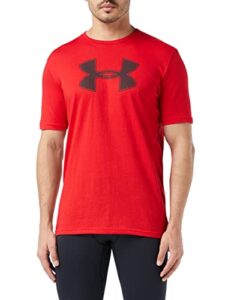 under armour men's ua big logo short sleeve t-shirt lg red