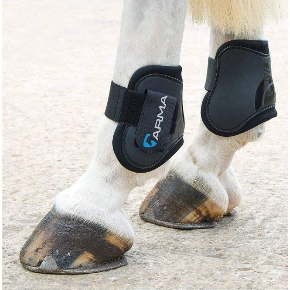 Shires Arma Fetlock Boots Black/Plum Pony/Cob