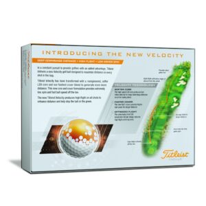 Titleist Velocity Golf Balls, White, Prior Generation (One Dozen)