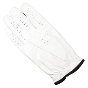 TrueGrip Golf Glove with Magnetic Ball Marker White Leather Ladies Worn on Left Hand Small