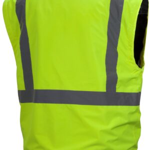 PYRAMEX RJR34 Series 4 in 1 Reversible Windbreaker Jacket Hi Vis Lime 3X Large