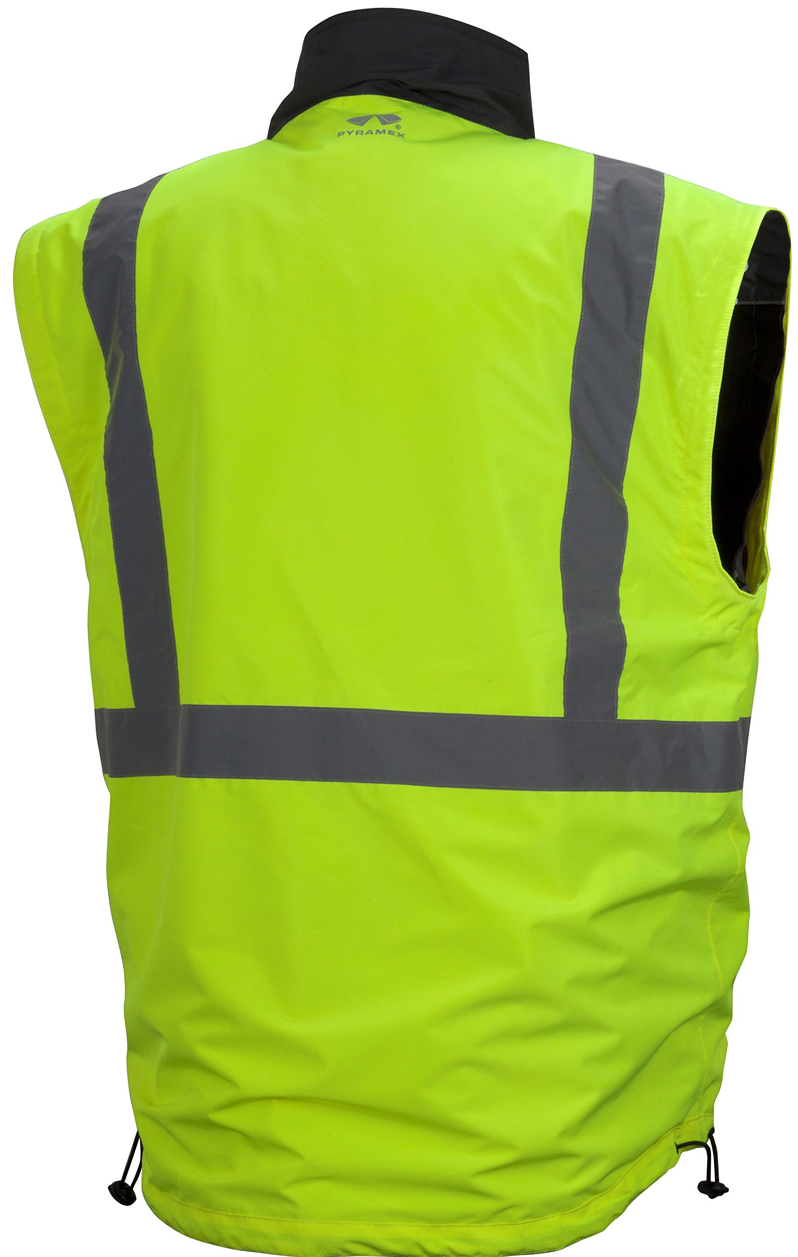 PYRAMEX RJR34 Series 4 in 1 Reversible Windbreaker Jacket Hi Vis Lime 3X Large