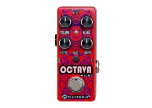 pigtronix electric guitar single effect, red (oct)