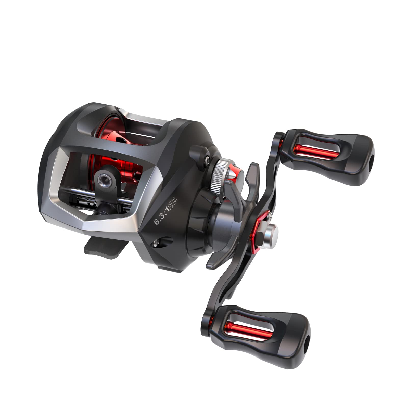 Lixada Spinning Reels, Lightweight Baitcasting Fishing Reel, 12+1 Ball Bearings 6.3:1 Gear Ratio High Speed Spinning Fishing Reel with Magnetic Brake System for Saltwater Freshwater Fishing