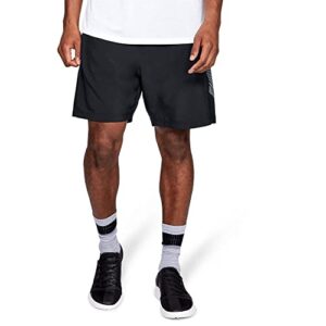 under armour men's ua woven graphic shorts sm black