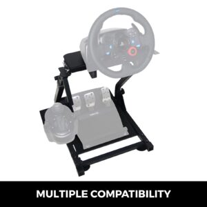 VEVOR G29 G920 Racing Steering Wheel Stand,fit for Logitech G27/G25/G29, Thrustmaster T80 T150 TX F430 Gaming Wheel Stand, Wheel Pedals NOT Included