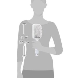 T3 Smooth Paddle Brush | Cushioned Body and Wide Flat Base for Gentle Styling | Heat Resistant Bristles