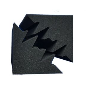 4.72"x4.72"x9.6" Sale Acoustic Foam 16 PCS in Black Bass trap Soundproof foam