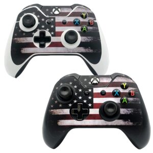 UUShop Protective Vinyl Skin Decal Cover for Microsoft Xbox One Console wrap sticker skins with two Free wireless controller decals American Flag(NOT for One S or X)