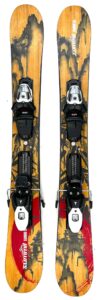 summit skiboards bamboo pro 110 cm skiboards w. atomic m10 adjustable ski bindings