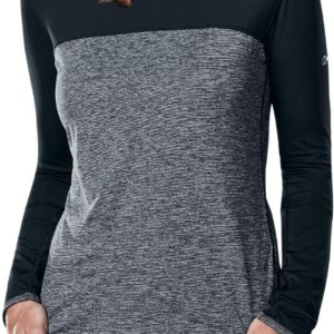 Berghaus Ladies Voyager Long Sleeve Crew Top Carbon Marl/Jet Black 12