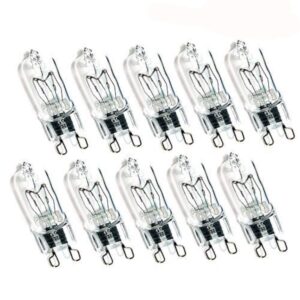 g9 60w halogen bulbs t4 g9 halogen bulbs g9 base bi-pin halogen bulb t4 jcd 120v g9 60 watt halogen light bulb,clear,warm white 2700k,pack of 10