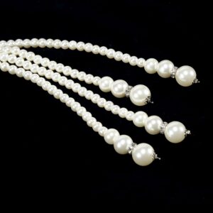 BABEYOND Long Pearl Necklace Faux Pearls Necklace Set Beaded Long Pearls Necklace 1920s Gatsby Costume Jewelry