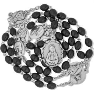 Venerare Traditional Catholic Seven Sorrows Rosary (Black Wood)