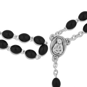 Venerare Traditional Catholic Seven Sorrows Rosary (Black Wood)